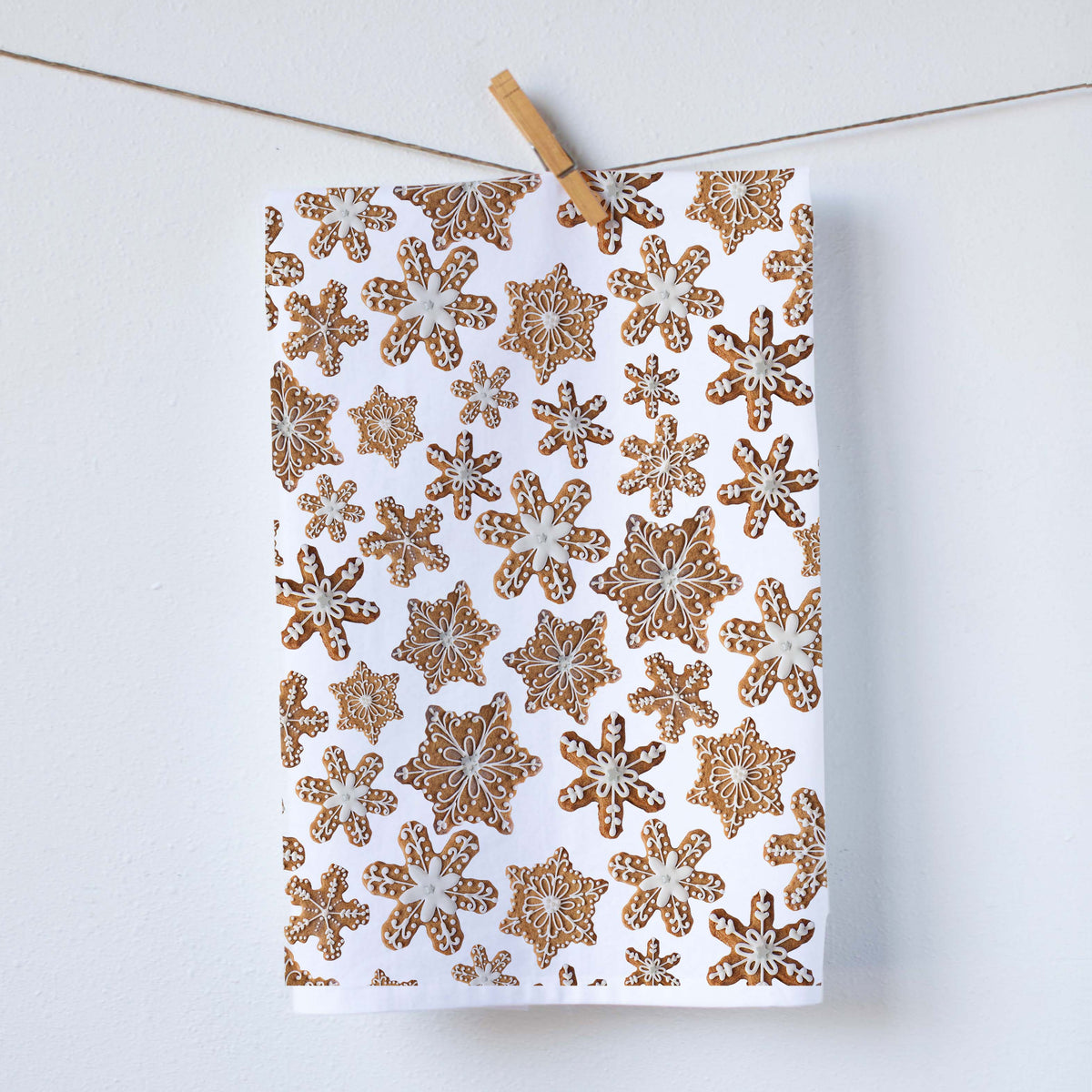 Snowflakes Kitchen Towel, Giving Made Easy, Hostess Gift - Red Bird's House