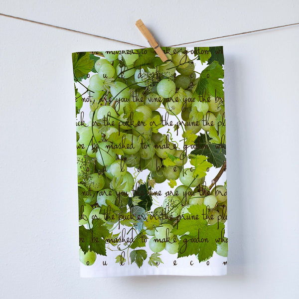 Wine Are You The Vine Kitchen Towel. Hostess Gift. Pauline Stevens ...